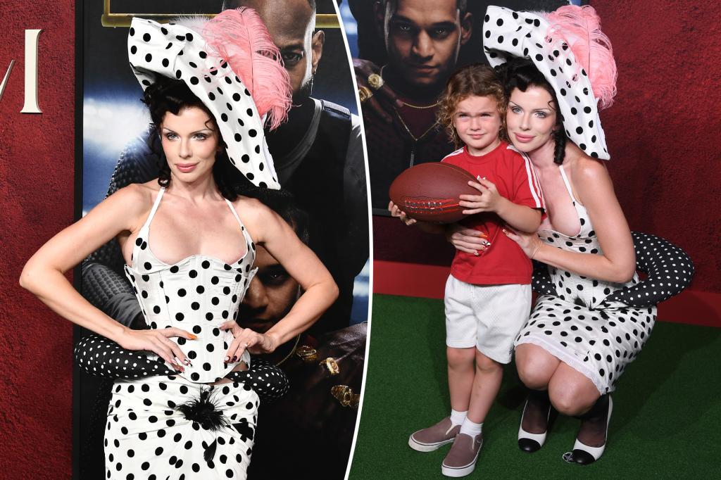 Julia Fox Dazzles in Polka-Dotted Corset Dress at ‘Him’ Premiere with ...