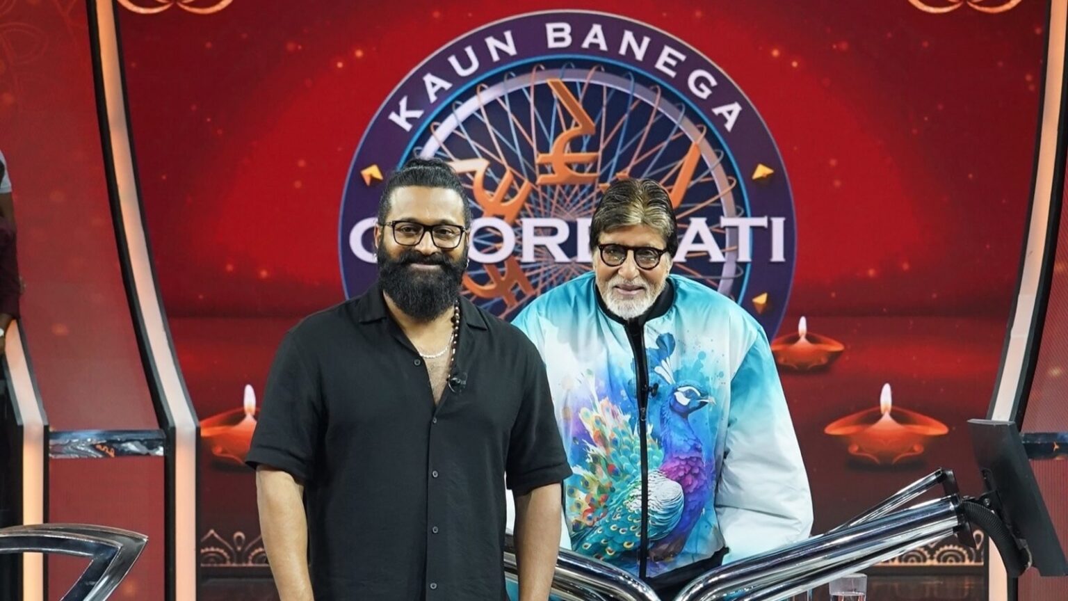 Rishab Shetty Surprises Amitabh Bachchan with Birthday Gift on KBC 17 ...